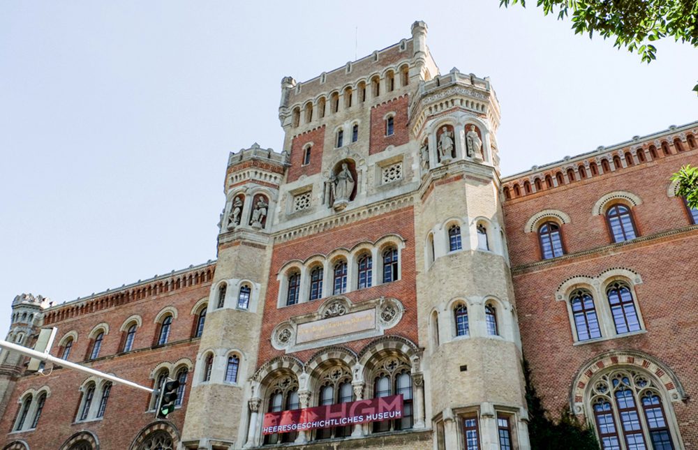 Sixteen warm photographs of Vienna's rare red brick buildings