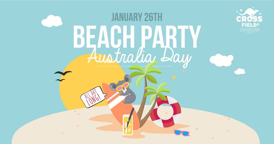 Xfield Beach Party at Crossfield's Australian Pub - Vienna Würstelstand