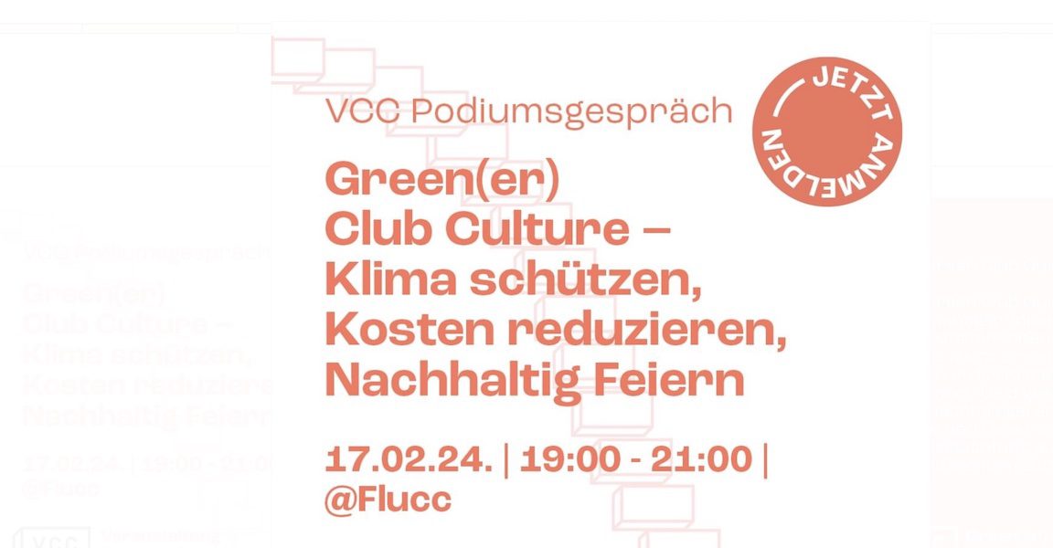 VCC Podiumsdiskussion: Green(er) Club Culture - Vienna Würstelstand